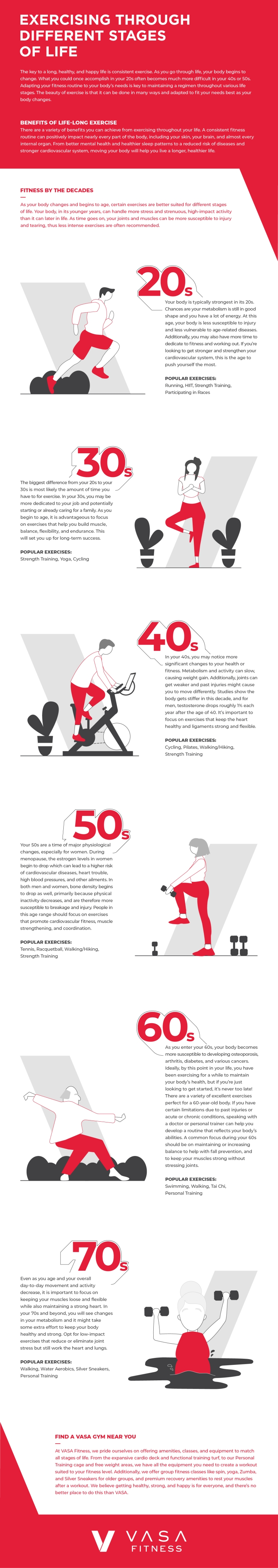 Helpful Exercises For Different Stages of Life | VASA Fitness